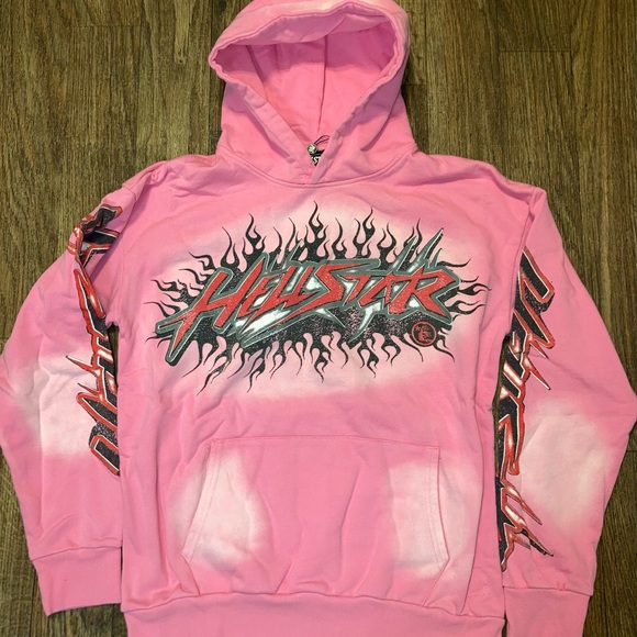 Hellstar | Shirts | Hellstar Pink Graphic Hoodie | Poshmark